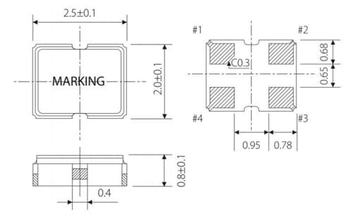 ECS-2520MVLC SMD MultiVolt Crystal Oscillators - ECS | Mouser
